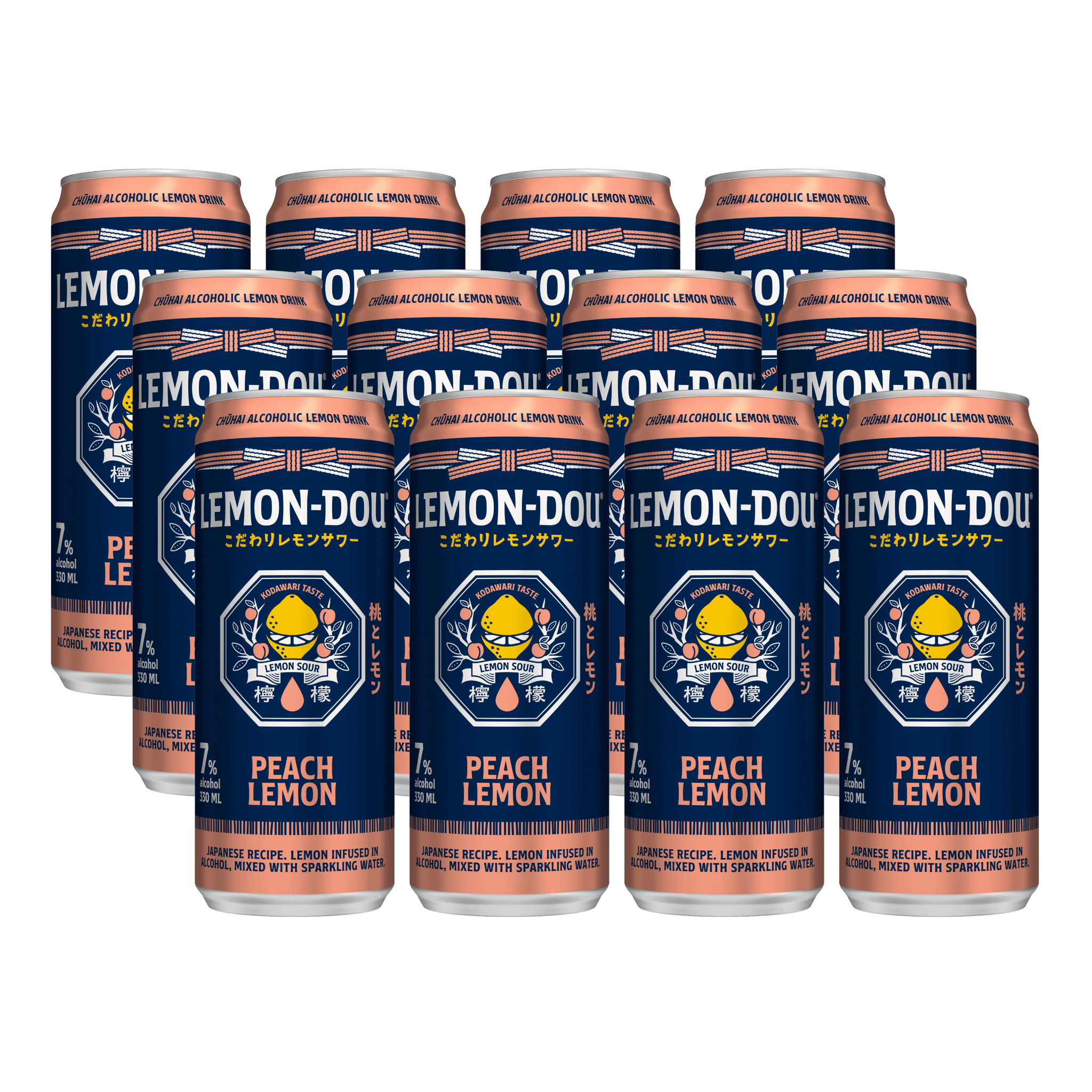 Lemon-dou Peach Lemon 330ml Bundle of 12 - Boozy.ph