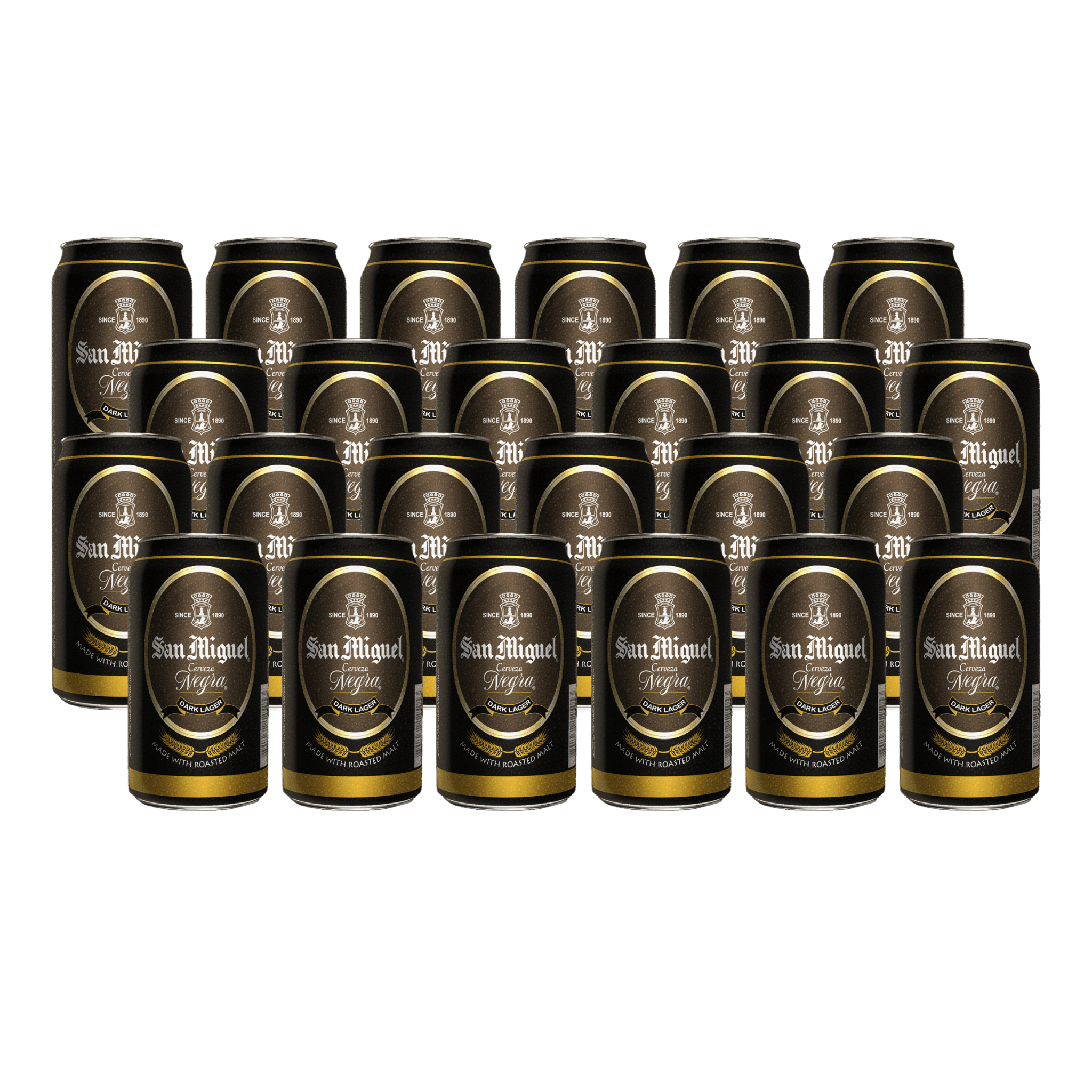 San Miguel Cerveza Negra 330ml Can Case of 24 - Boozy.ph