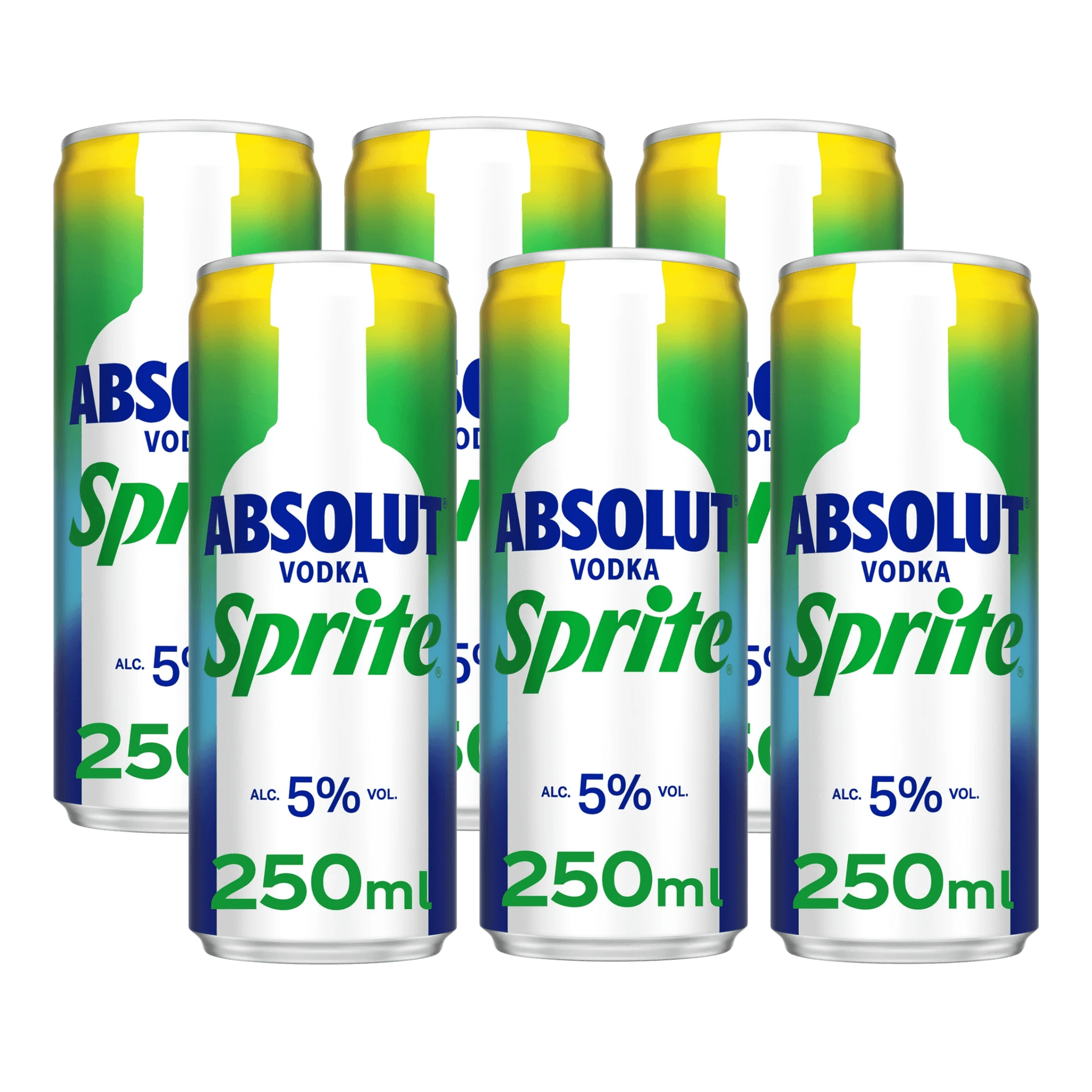 Absolut Vodka & Sprite 250ml Bundle of 6 - Boozy.ph