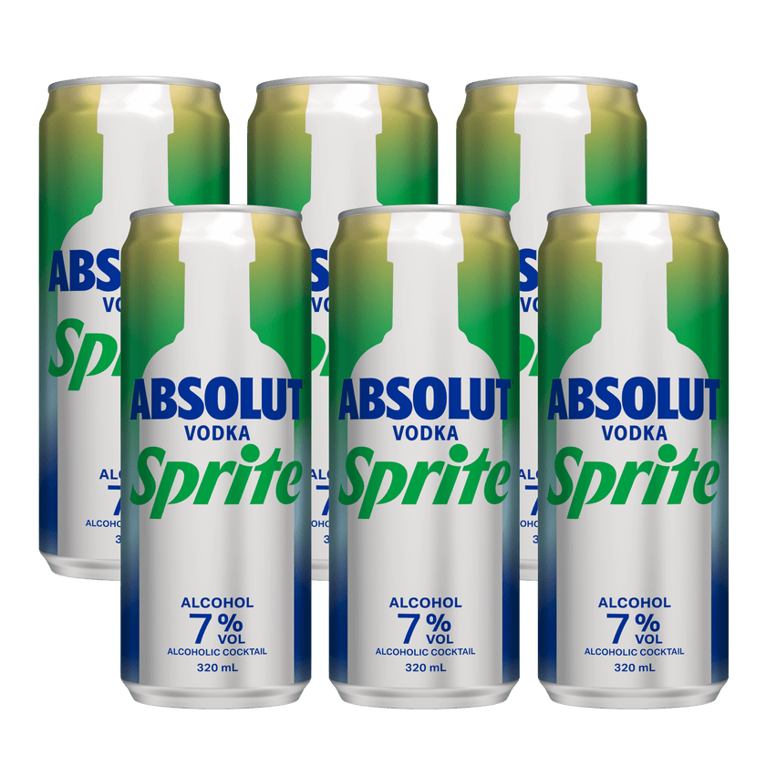 Absolut Vodka & Sprite 250ml Bundle of 6 - Boozy.ph