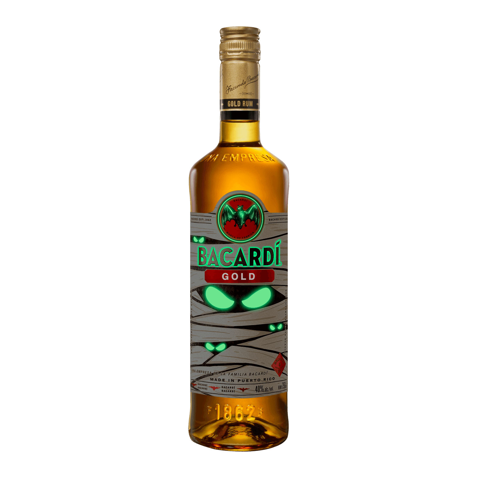 Bacardi Gold 750ml Halloween Edition - Boozy.ph