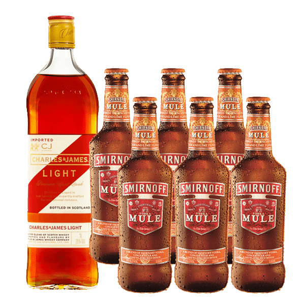 Charles & James Light + Smirnoff Mule 6 Pack Bundle - Boozy.ph