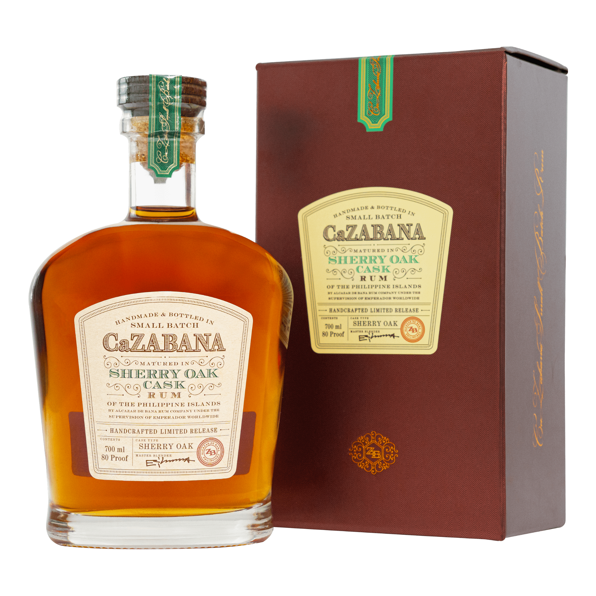 Zabana Small Batch Sherry Oak - Philippine Aged Rum - 700ml - Boozy.ph