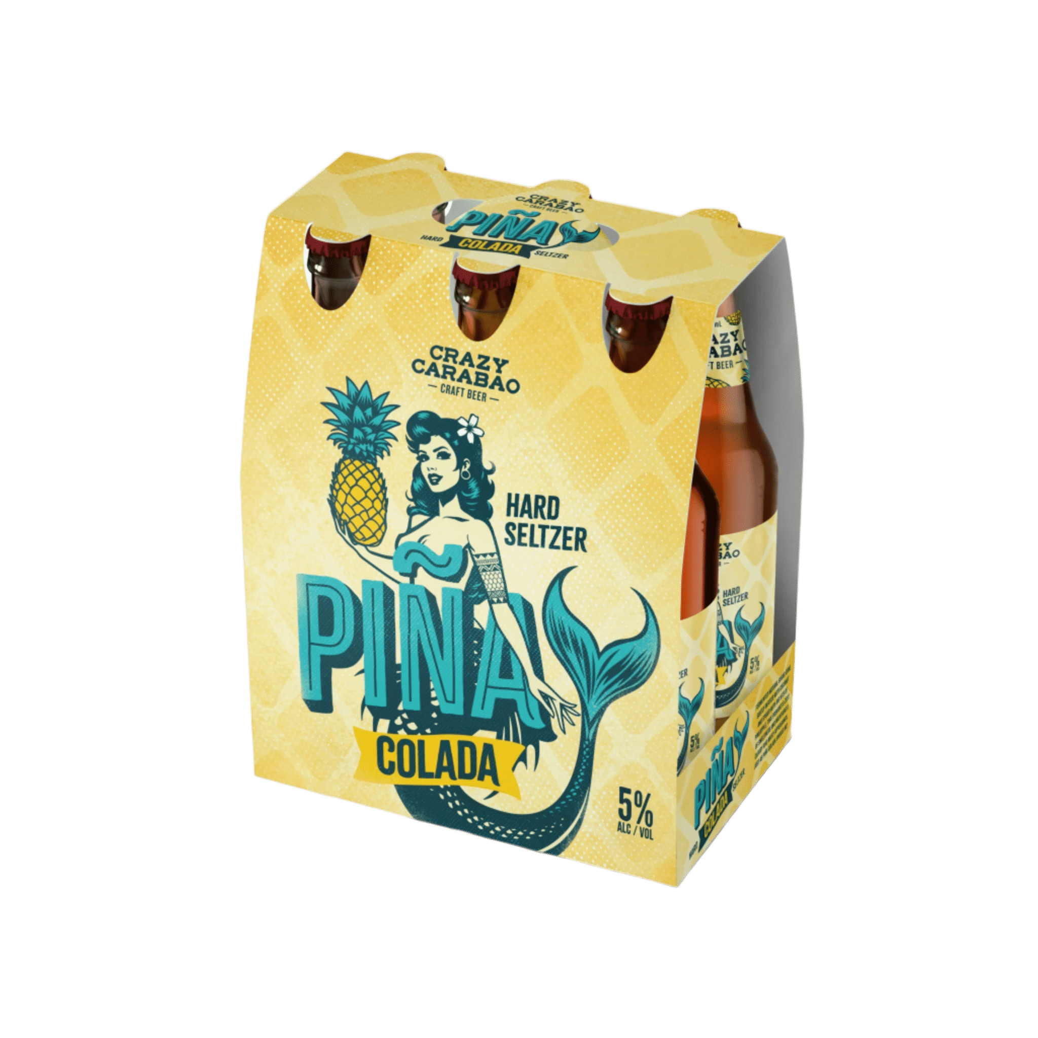 Crazy Carabao Pina Colada Craft Beer 330ml Bottle 6-Pack - Boozy.ph