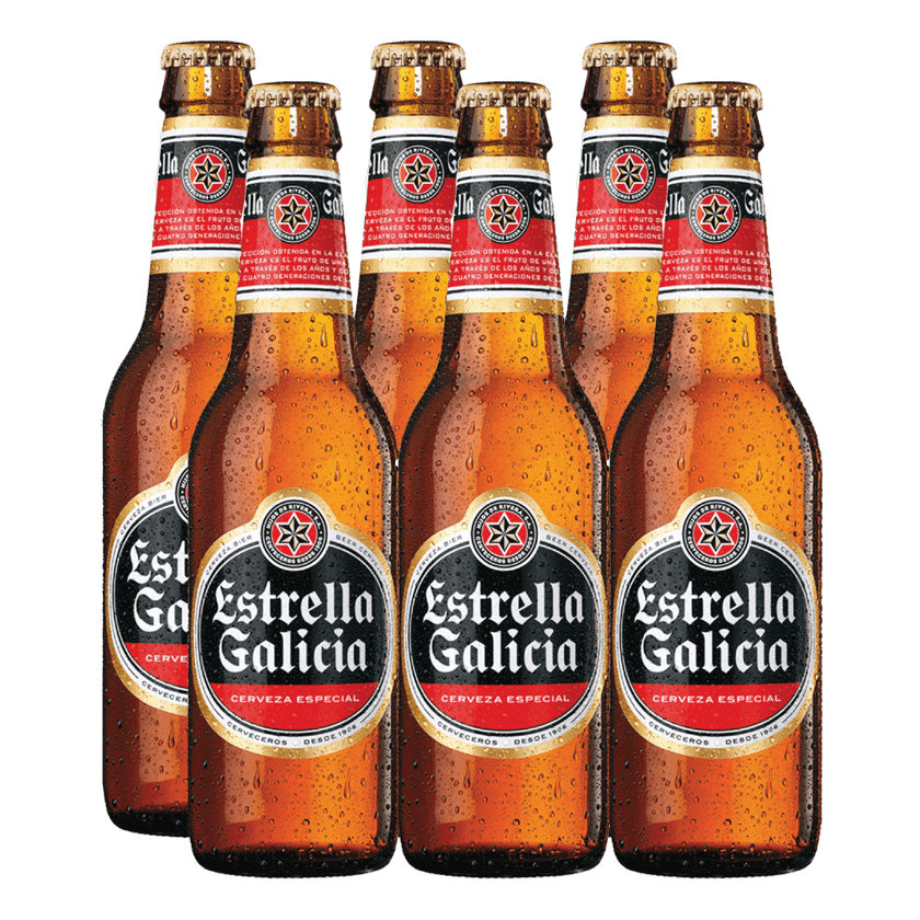 Estrella Galicia 330ml Bundle of 6 - Boozy.ph