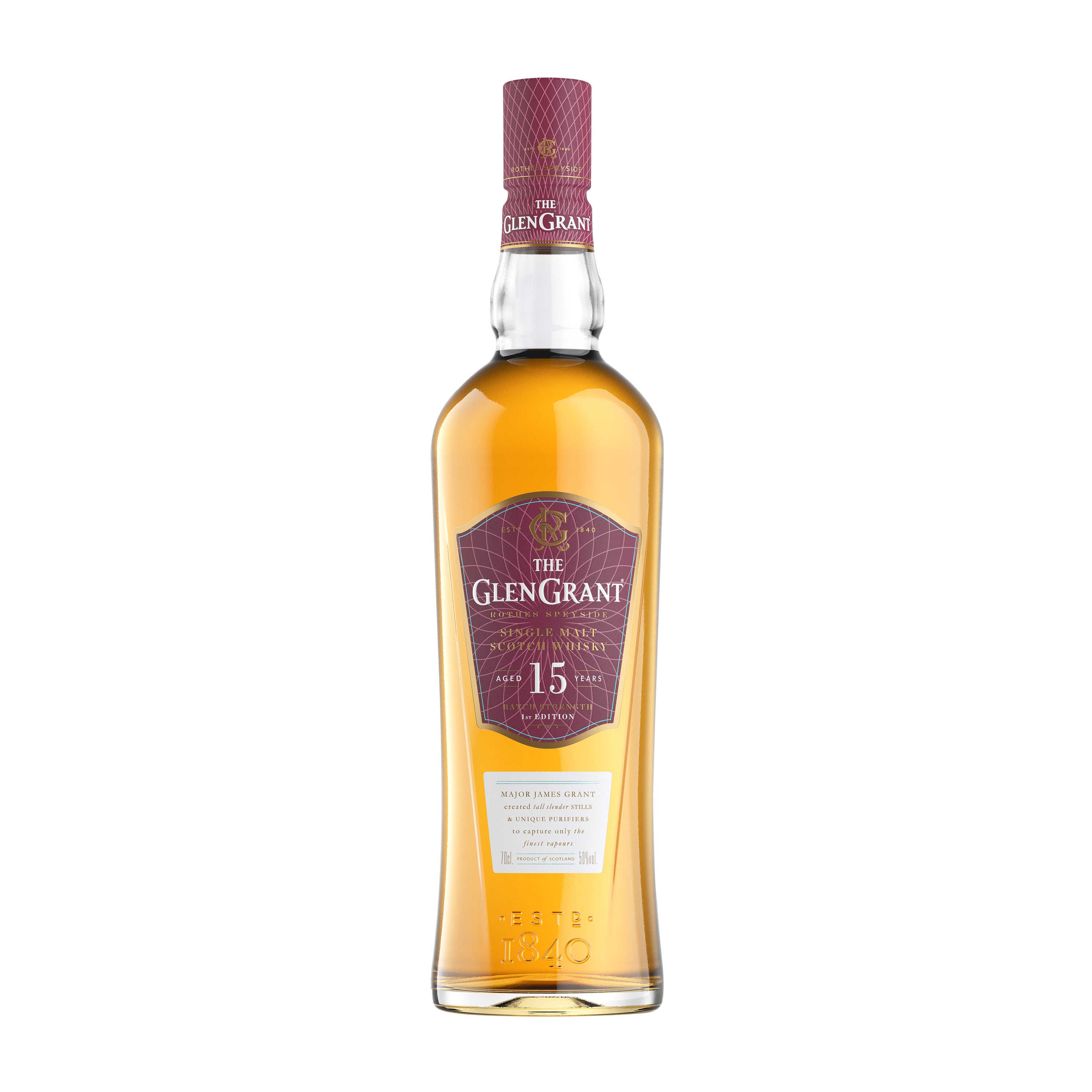 The Glen Grant 15yo Speyside Single Malt Scotch Whisky 700ml - Boozy.ph