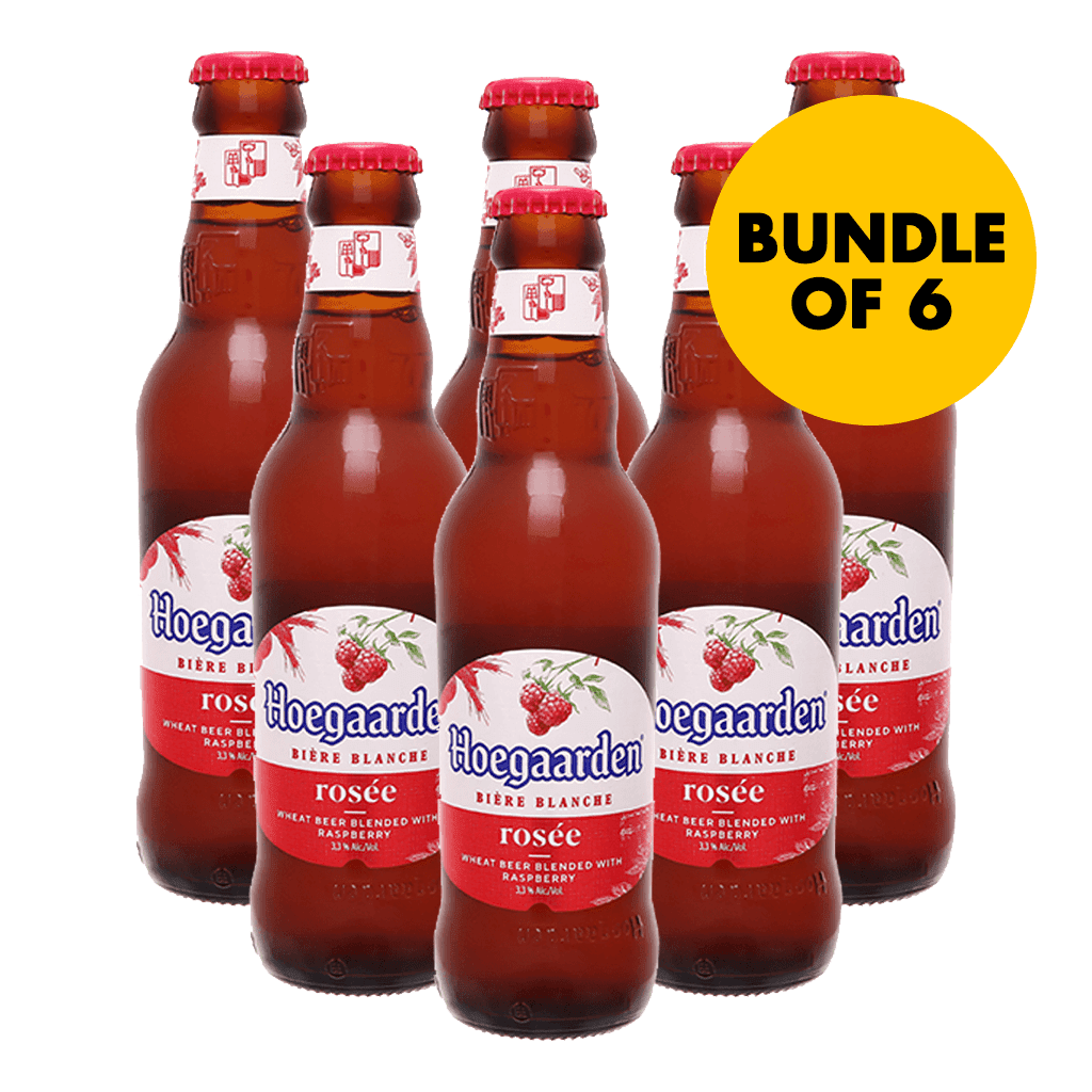 Hoegaarden Rosée Belgian Flavored Beer (6x248ml) - Boozy.ph