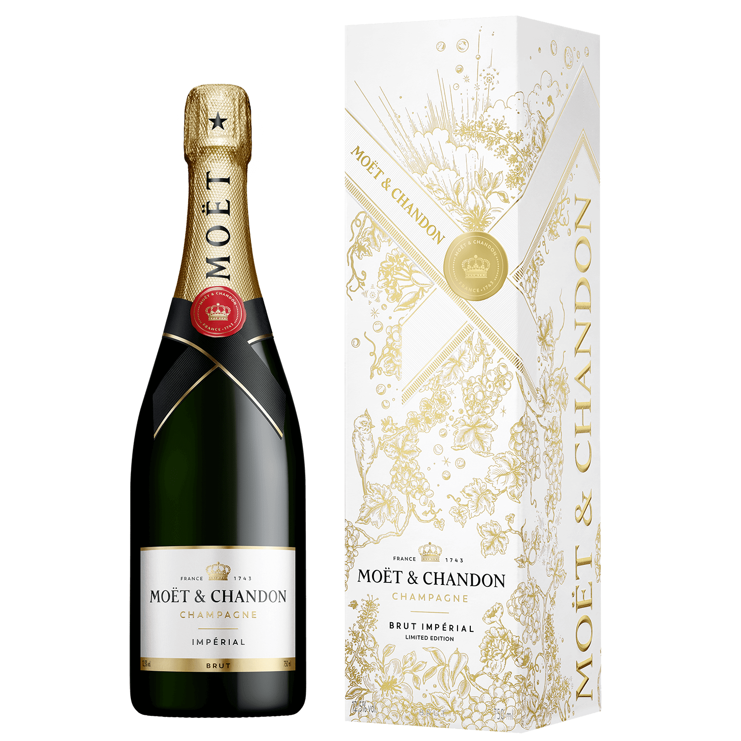 Moet & Chandon Imperial Brut Champagne 750ml Holiday Edition 2024 ...