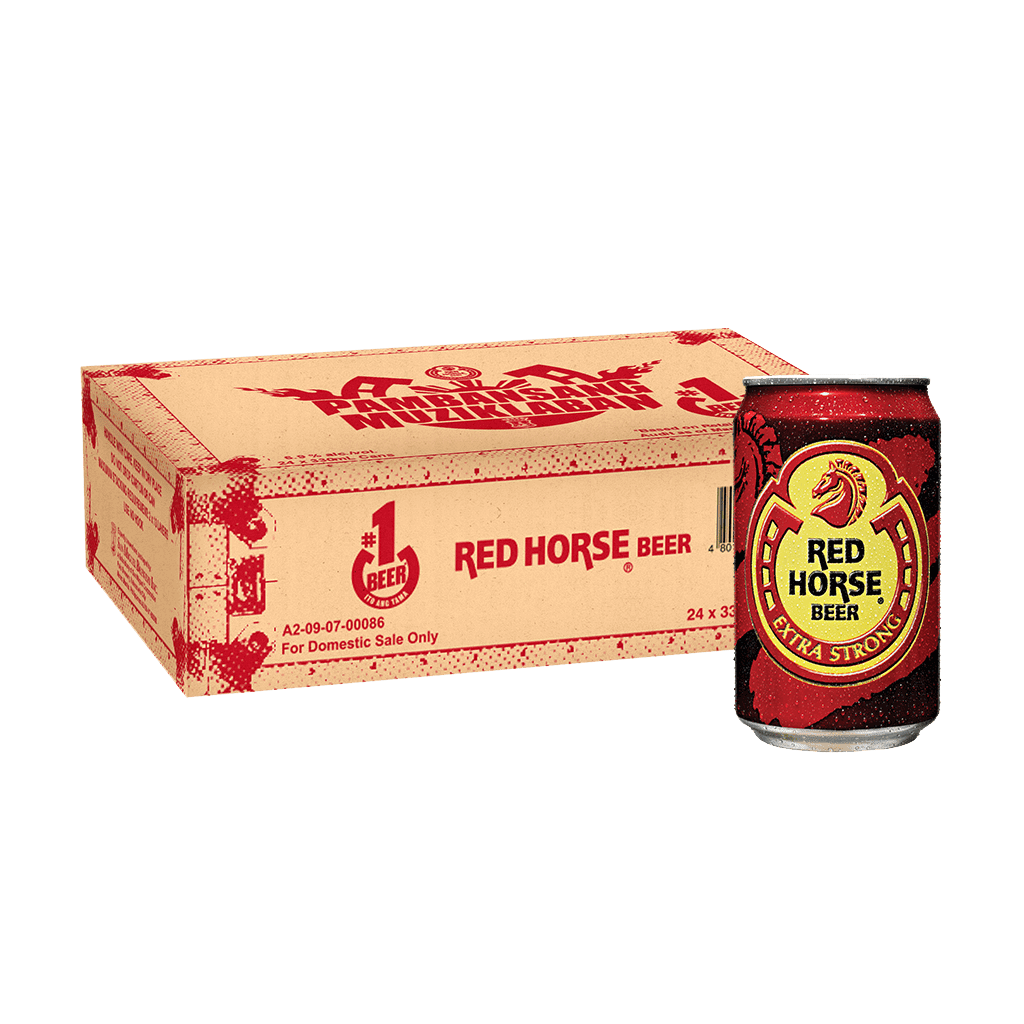 Red Horse Beer Case 24 - Filipino Lager - 330 mL - Boozy.ph