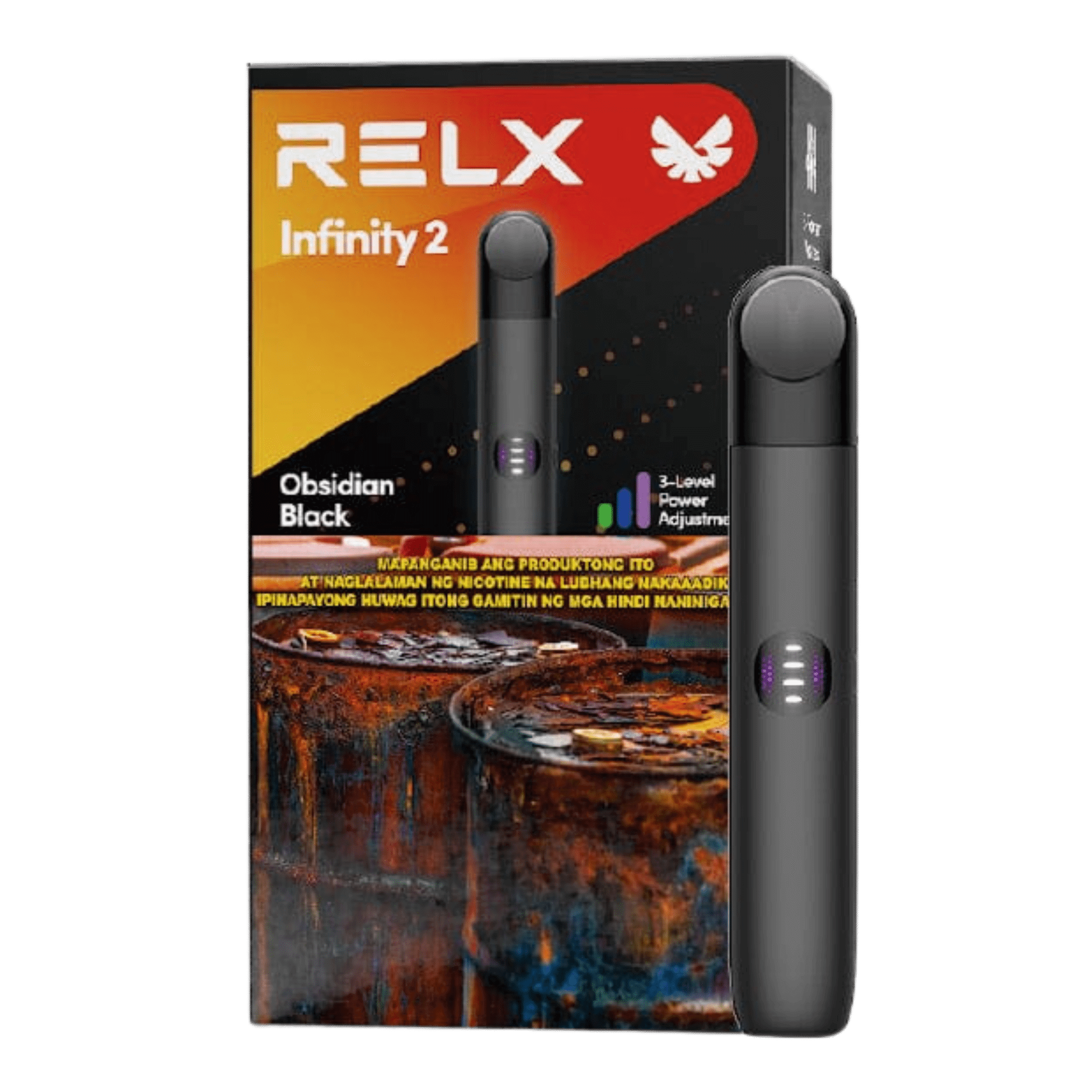 Relx Infinity 2 Device - Obsidian Black - Boozy.ph