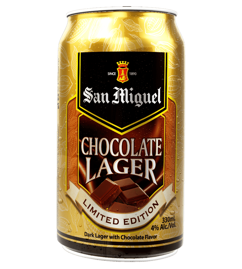 San Miguel Chocolate Lager 330 mL Can - Boozy.ph