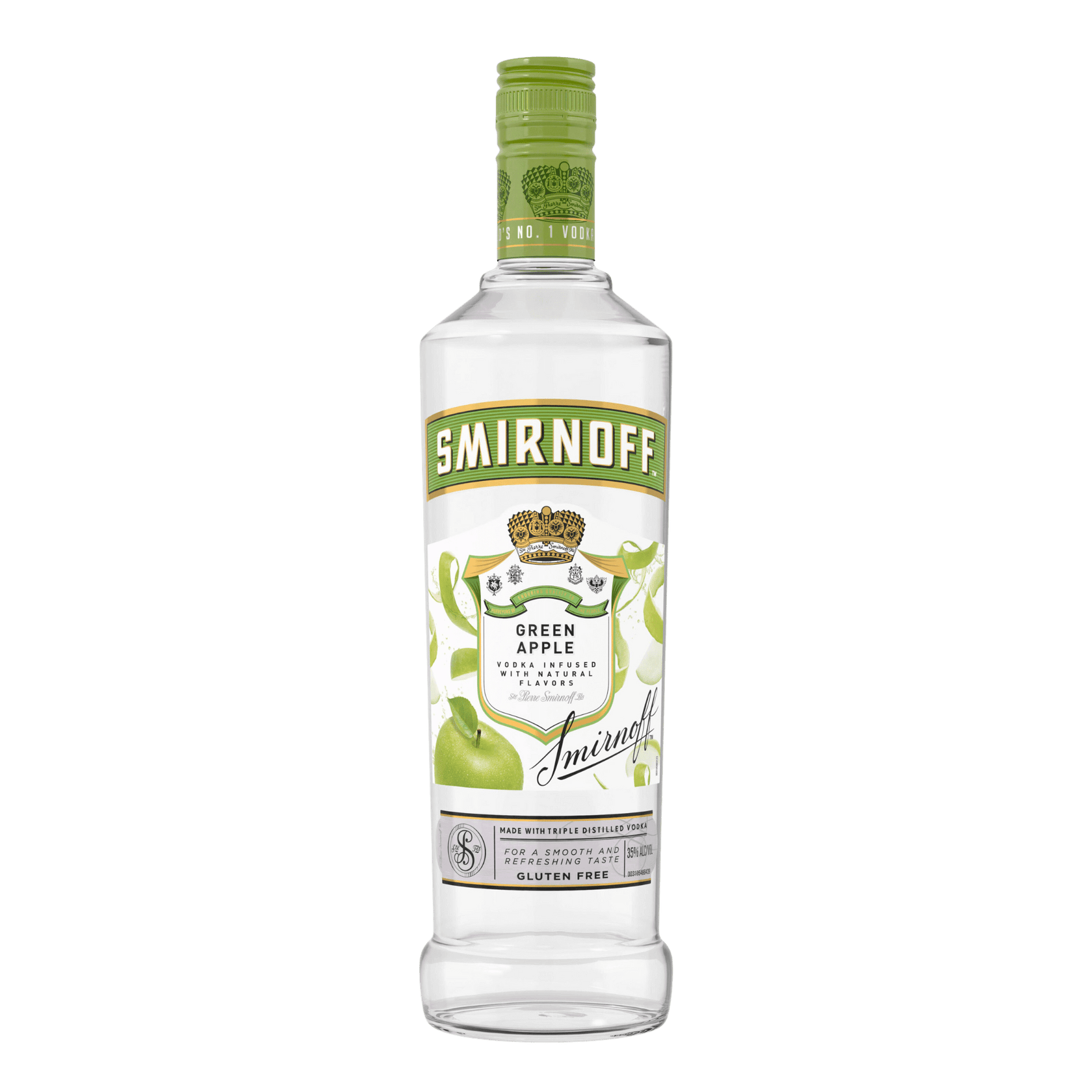 Smirnoff Green Apple Flavored Vodka 700ml - Boozy.ph