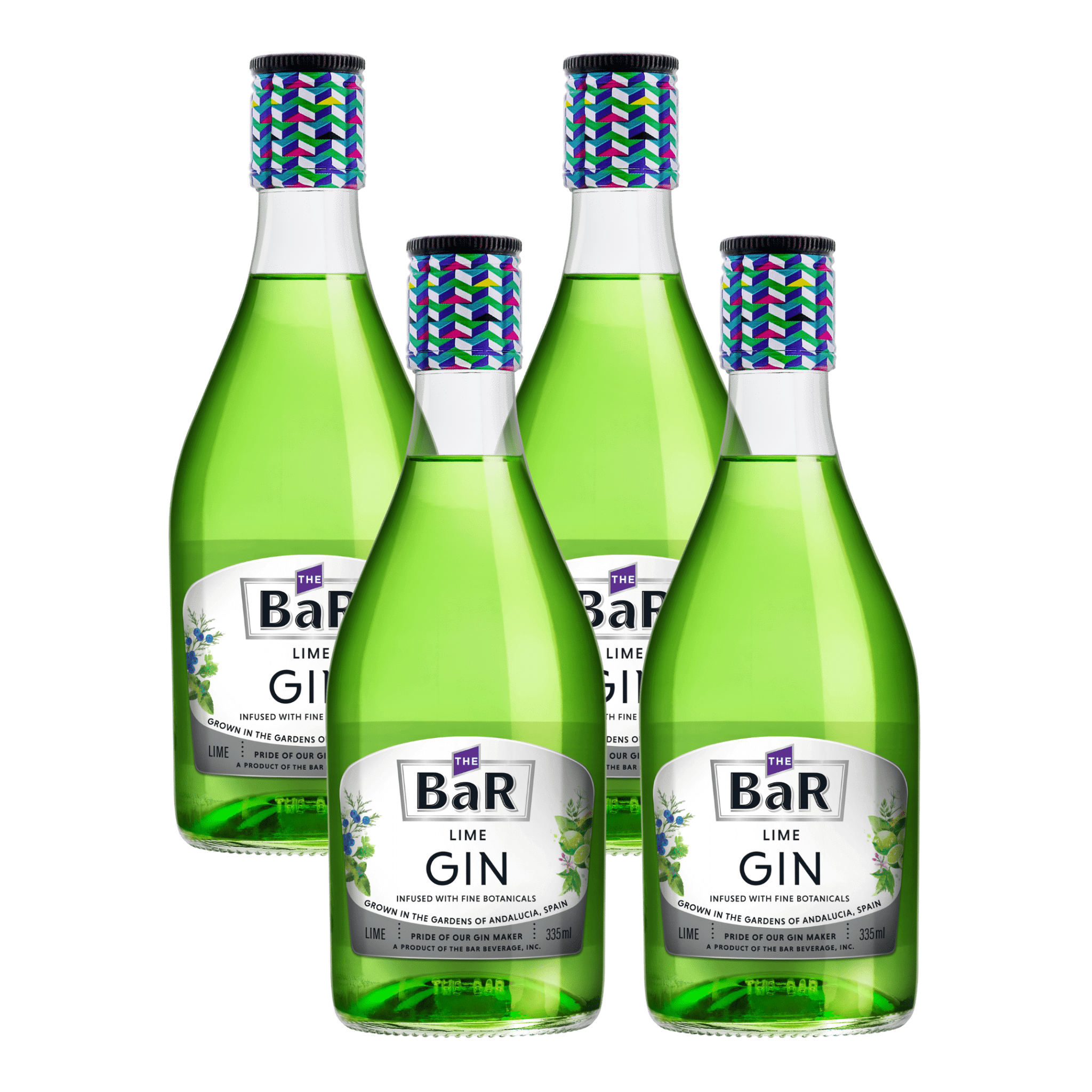 The BaR Premium Lime Gin 335ml Bundle of 4 - Boozy.ph