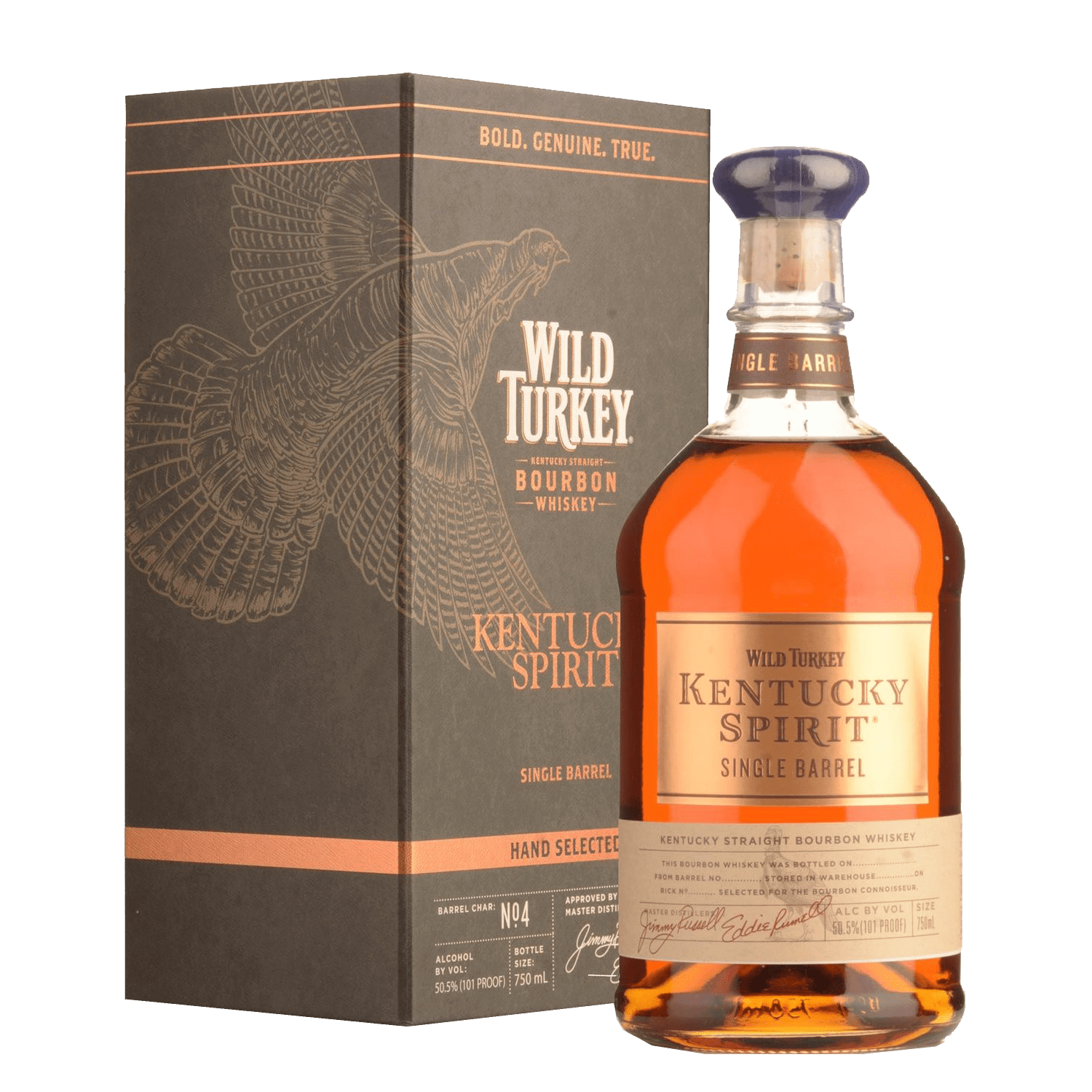 Wild Turkey Kentucky Spirit Single Barrel Bourbon Whiskey 750ml - Boozy.ph