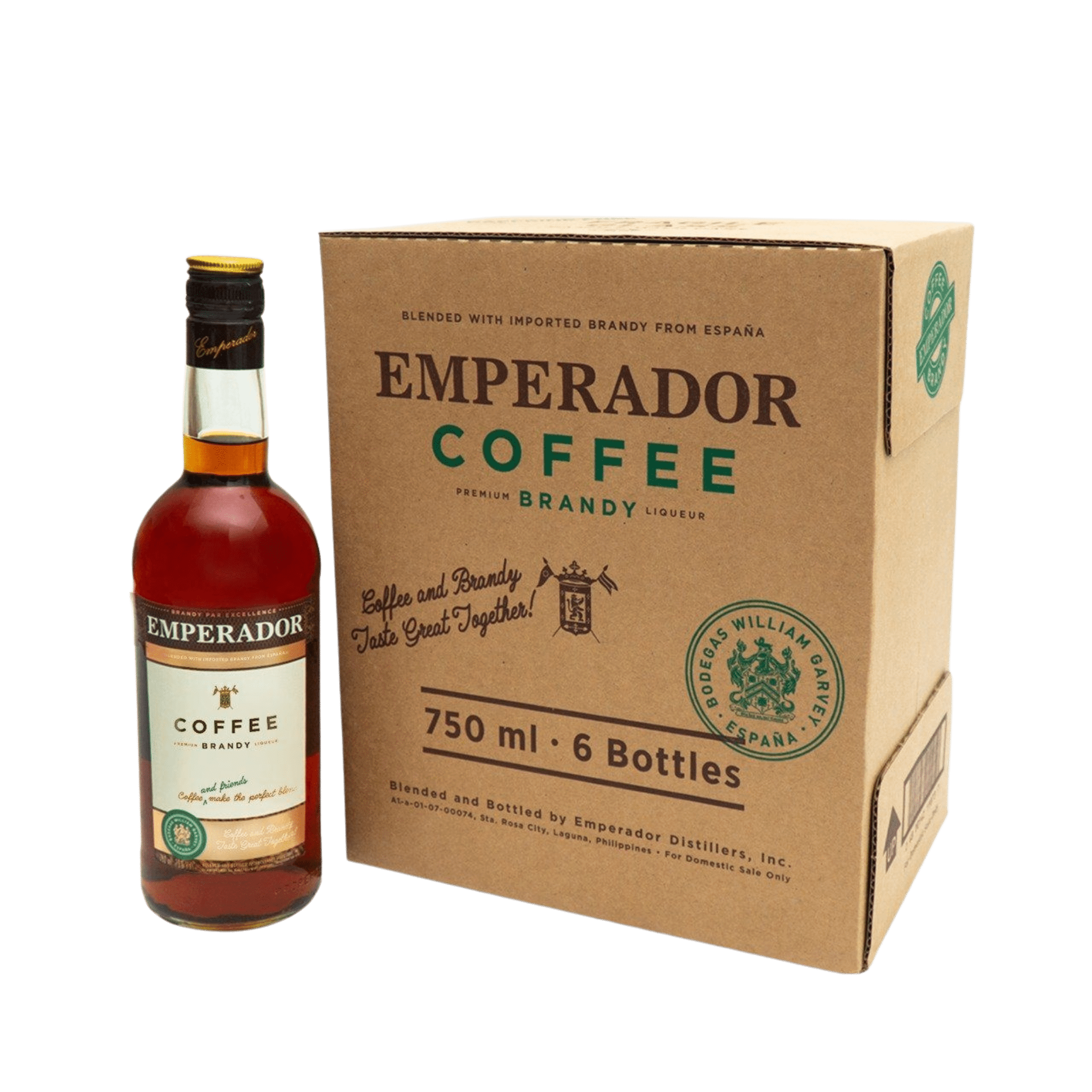 Emperador Coffee Brandy 750ml (6Pack) - Boozy.ph