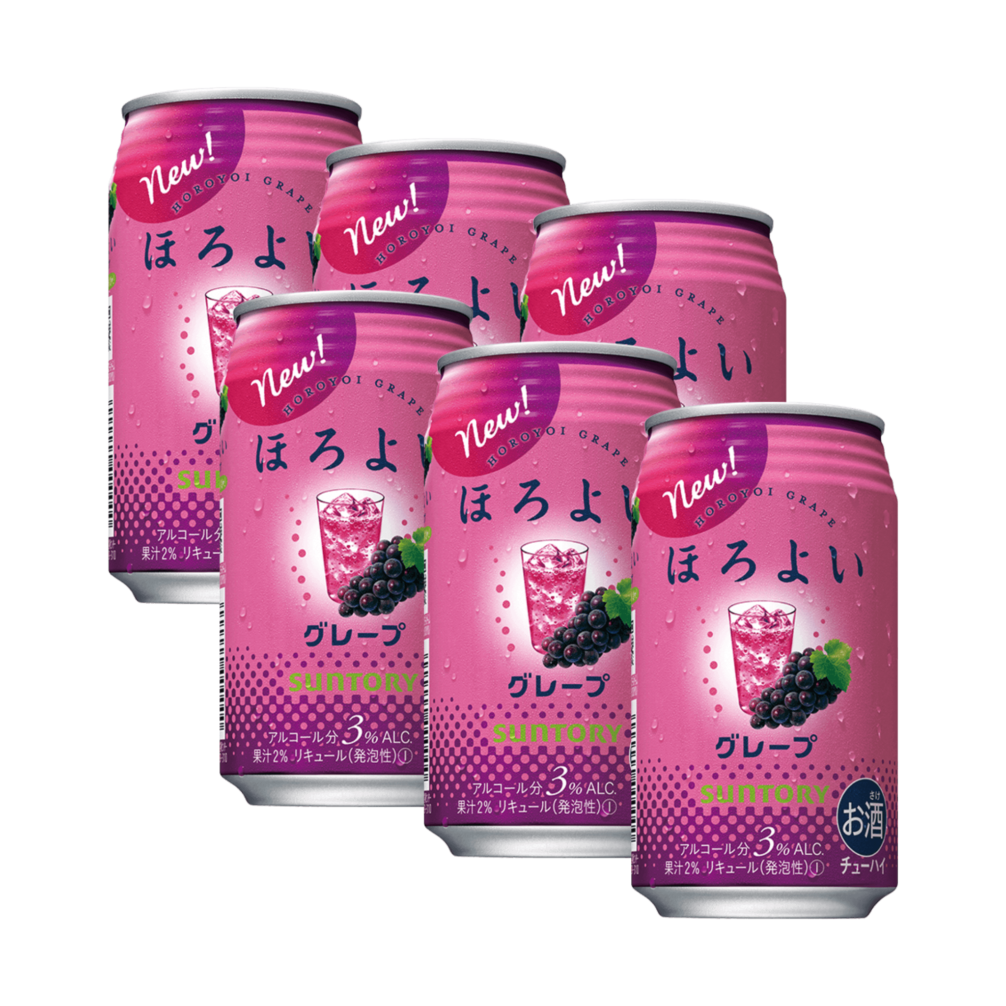 Horoyoi Red Grape 350ml Bundle of 6 - Boozy.ph