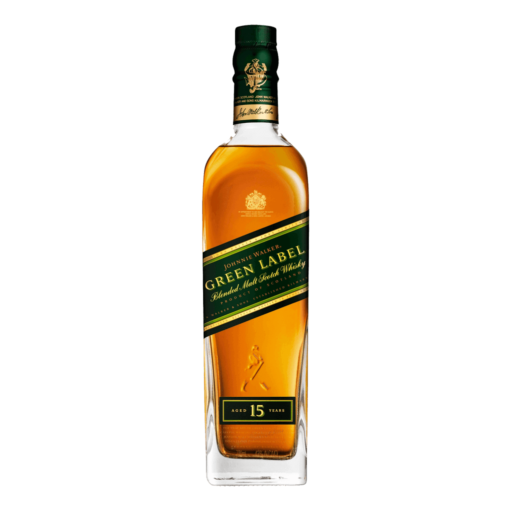 Johnnie Walker Green Label - Blended Malt Scotch Whisky - 700ml - Boozy.ph