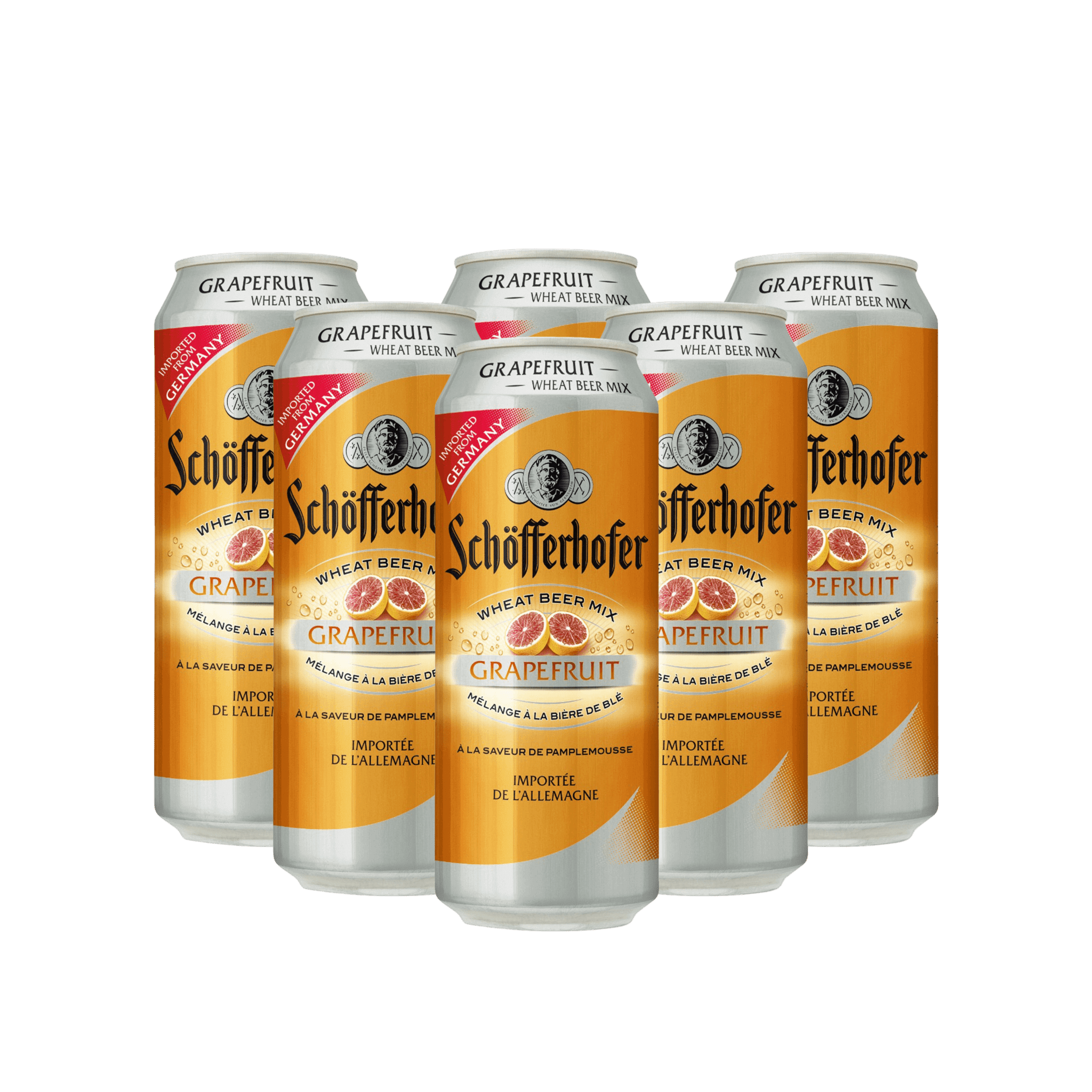 Schofferhofer Grapefruit Flavored Beer 500ml Can Bundle of 6 - Boozy.ph