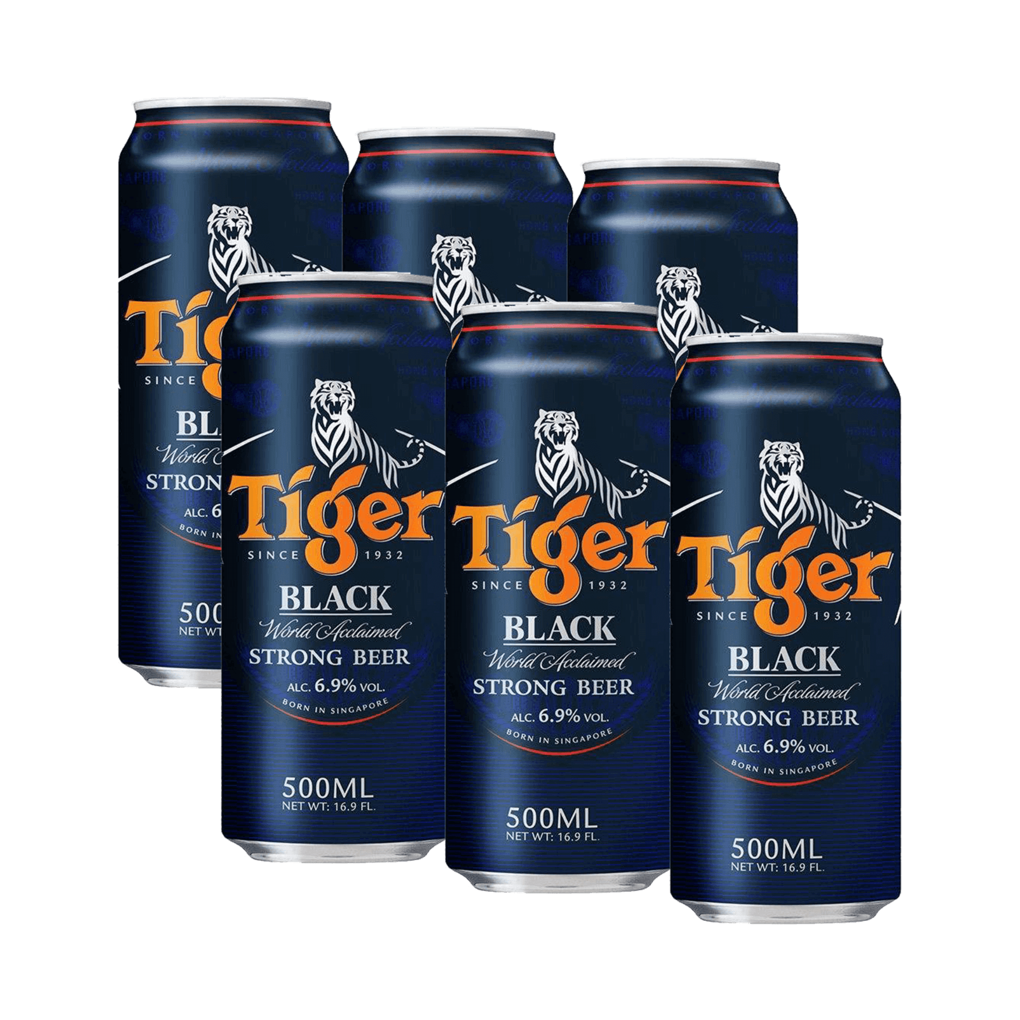 Tiger Black Can 500ml Bundle of 6 - Boozy.ph