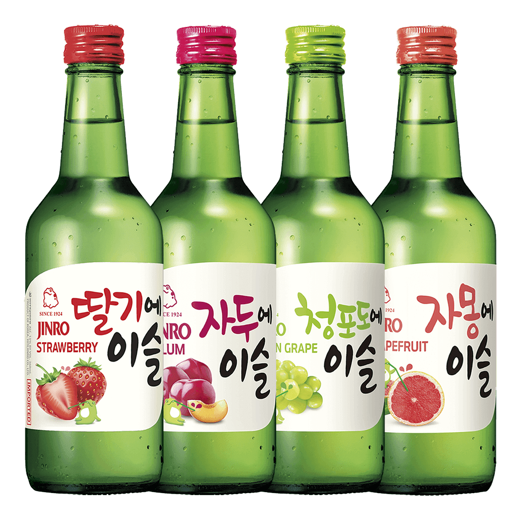 Jinro Assorted Flavors #1 Bundle of 4 - Boozy.ph